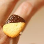 Food Jewelry - Danish Cookie Ring - Chocolate Or Sugar on Luulla
